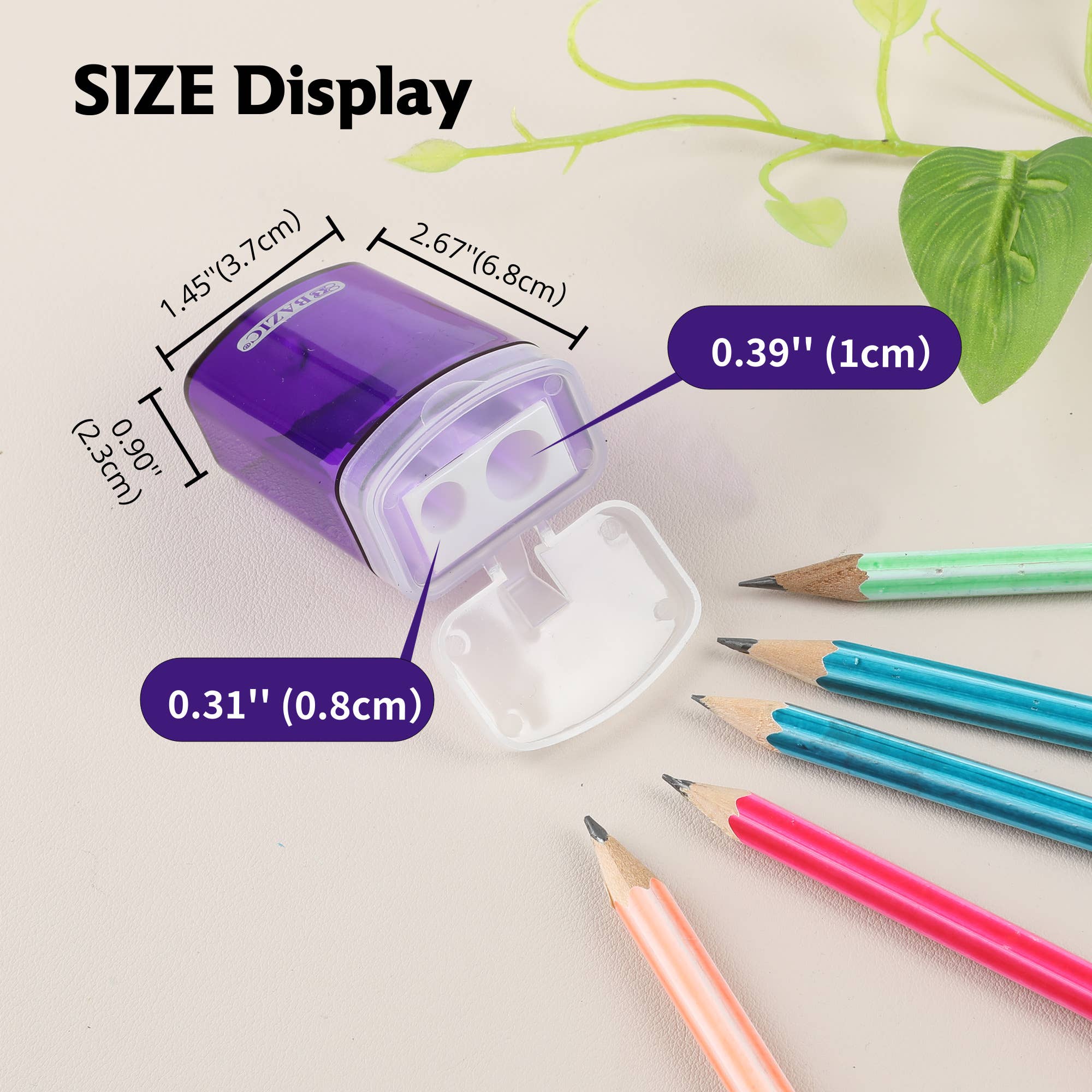 Dual Blades Sharpener w/ Lid & Receptacle: 24 | The Den bookstore